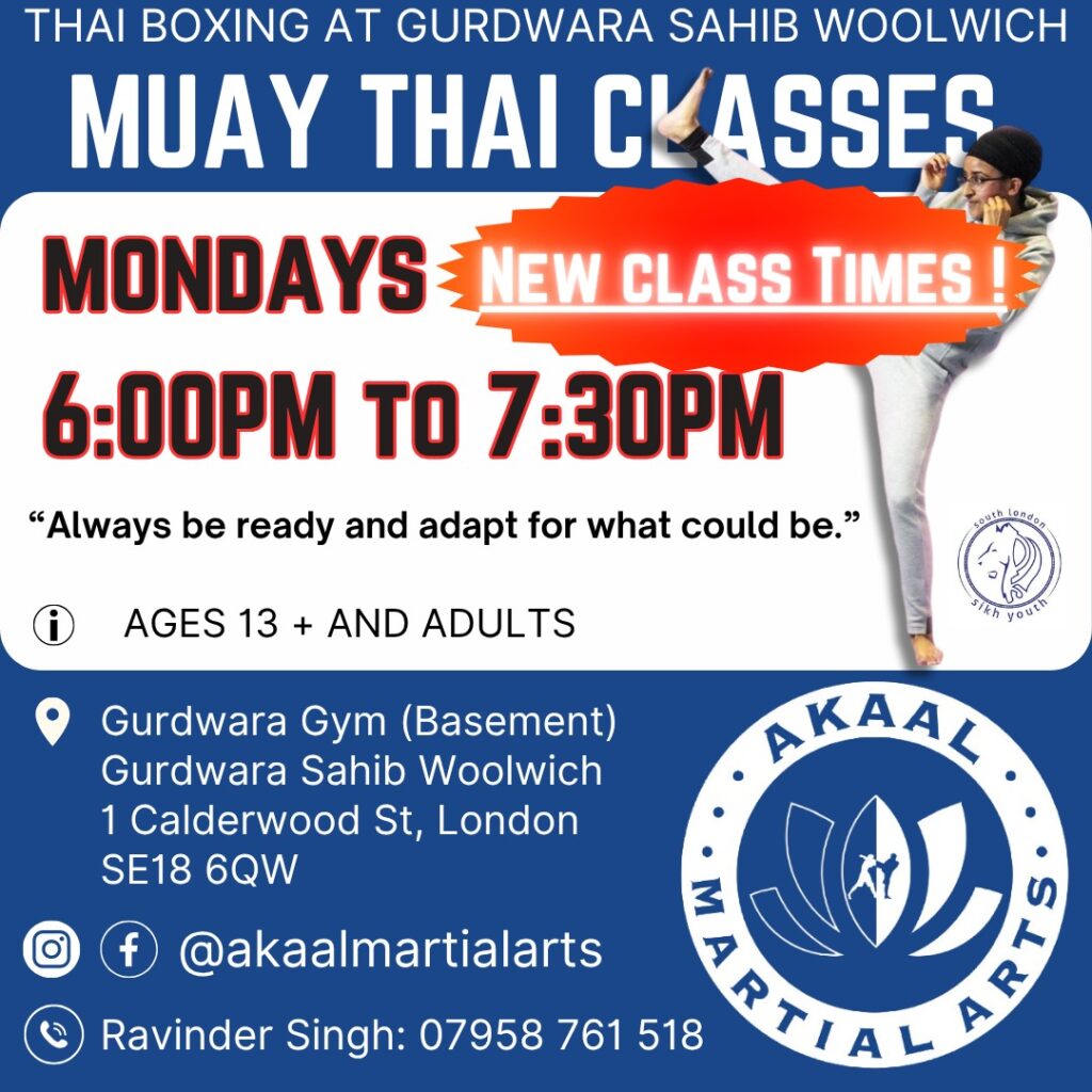 Muay Thai at Gurdwara Sahib Woolwich Every Monday – Gurdwara Sahib Woolwich